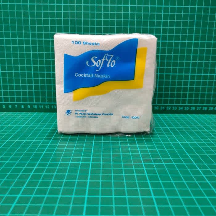 Softo Napkin Cocktail Tissue contains 100 pcs | Shopee Philippines