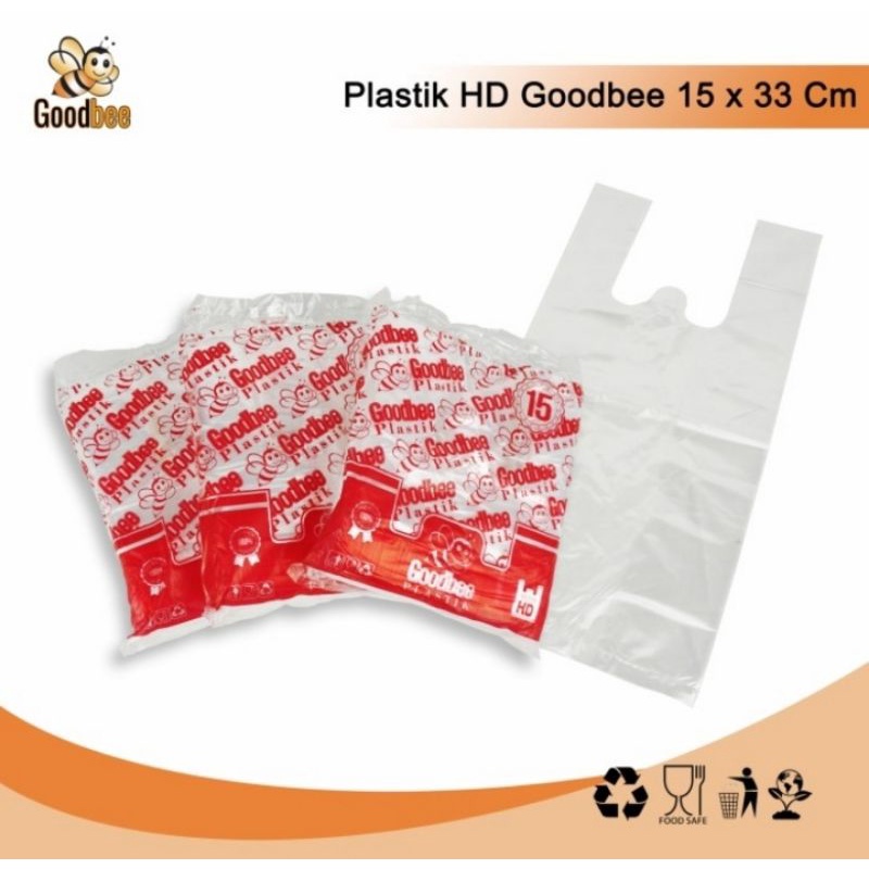 MERAH Hd Goodbee Red 15 - Pure Clear HDPE Plastic Bag @ 300 grams ...