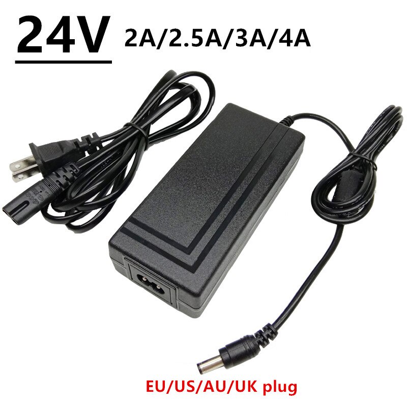 24V 2A 2.5A 3A 4A universal AC DC power adapter supply 24 volt ac/dc adaptor EU US UK AU plug ...