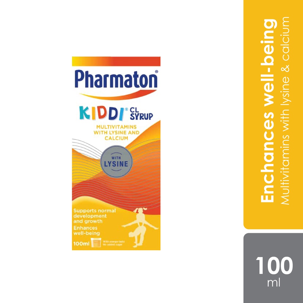 Pharmaton Kiddi Multi Vitamin Syrup For Kids (100ml) | Shopee Philippines