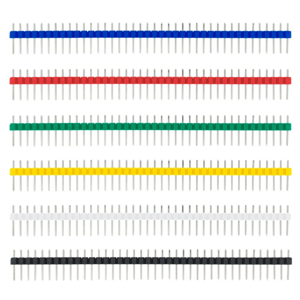 Circuitrocks Header 40 Pin 1x40 Single Row Male 2 54 Breakable Pin