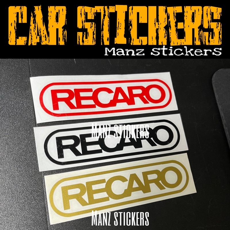 [24 HOURS SHIP] STICKER KERETA RECARO DESIGN2 / RECARO CAR STICKERS ...
