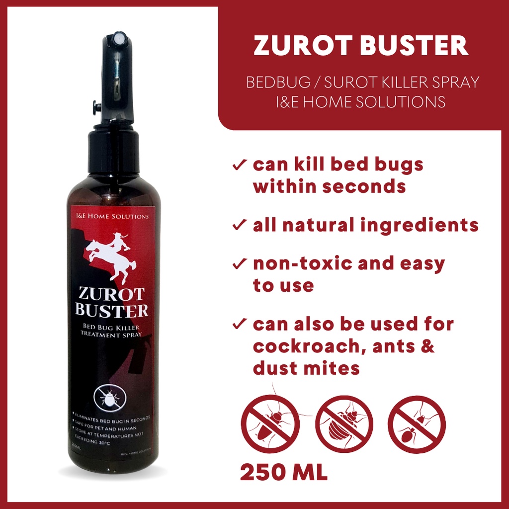 100% Authentic Zurot Buster BedBug - Surot Killer Spray SALE | Shopee ...