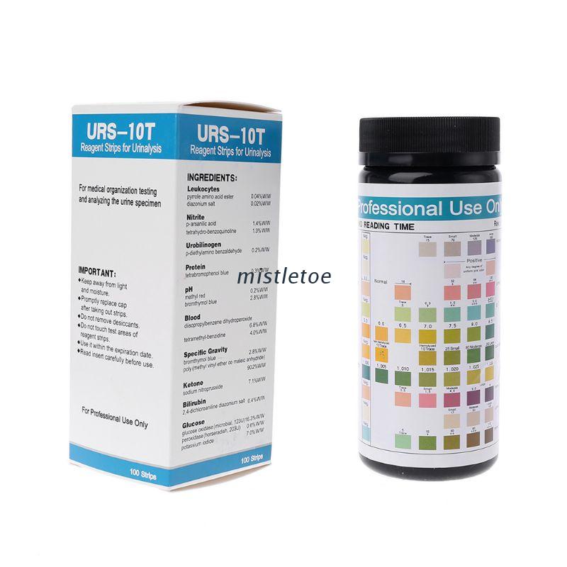 MIS 100ct Urine Dipsticks 10 Parameter Test Strips Testing Ketone ...