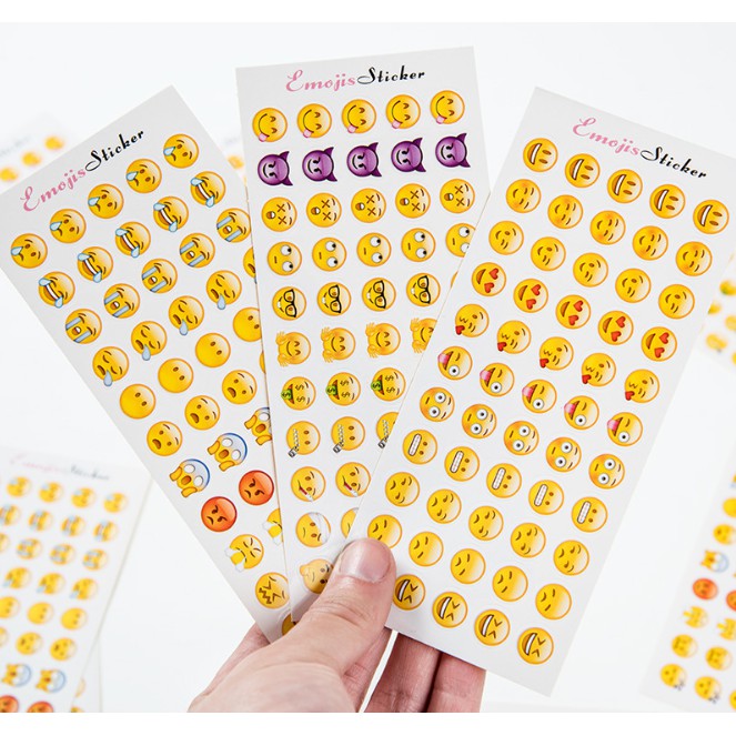 EMOTICON Sticker / Emoji Sticker / Unique Cute Sticker EMOTICON 12 in 1 ...