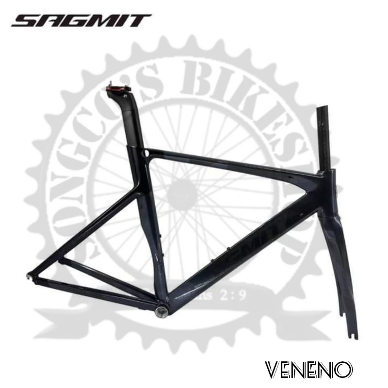 SAGMIT VENENO ALLOY FRAME & CARBON FORK (Road bike) | Shopee Philippines