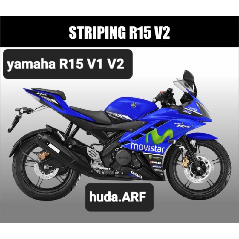 Striping variations of Yamaha R15 V1&V2 Movstr lis Decal variations ...