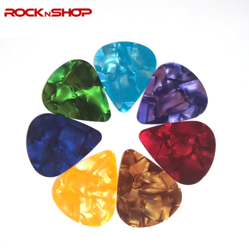 Guitar Picks Plectrum Celluloid Electric Smooth Guitar Random Pick Bass ...