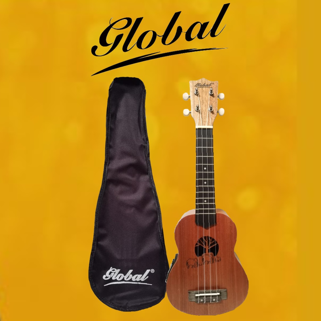 UKULELE GLOBAL UK-101 EQ WITH BAG | Shopee Philippines