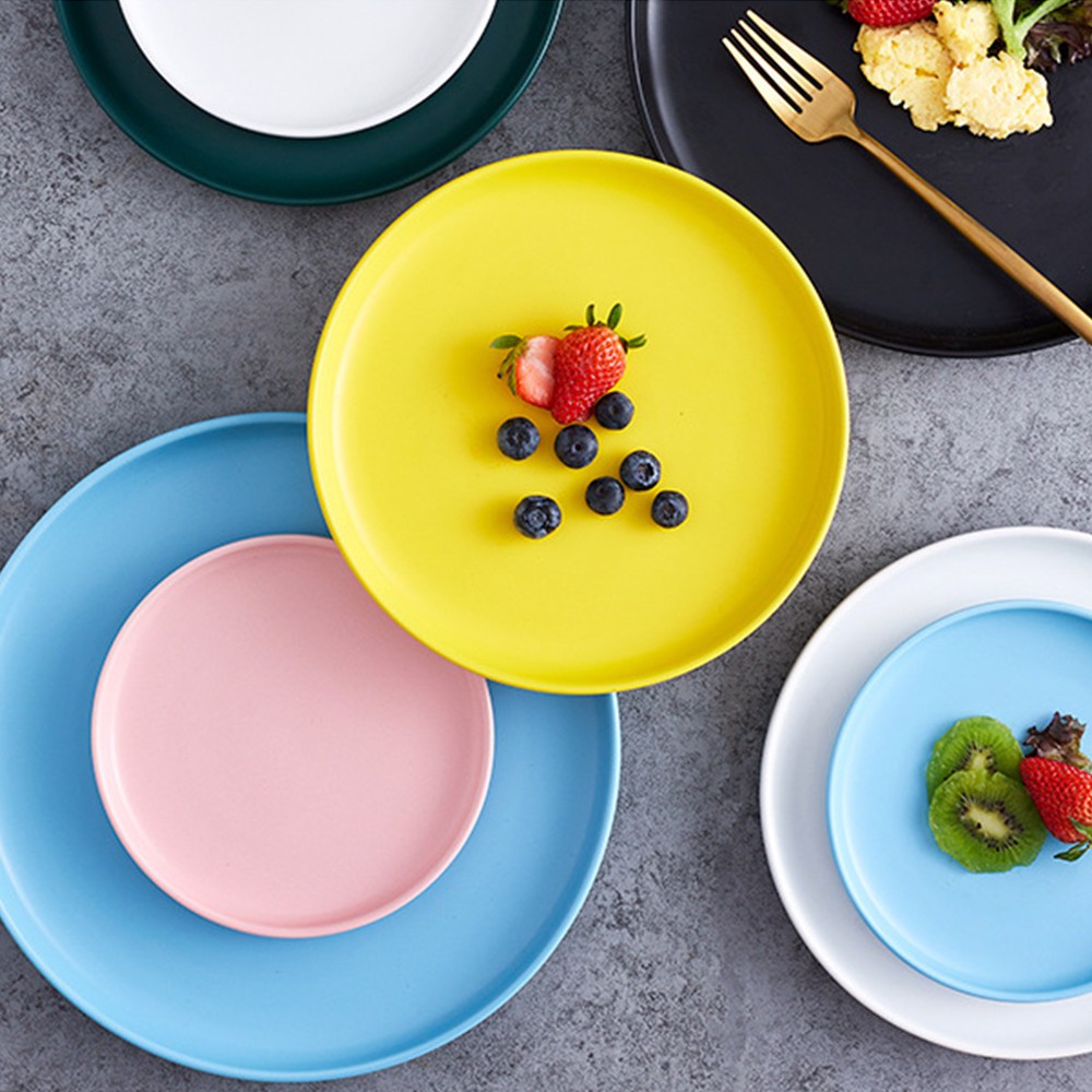 LOCAUPIN 3in1 Round Baking Dish Serving Porcelain Plate Suitable for ...