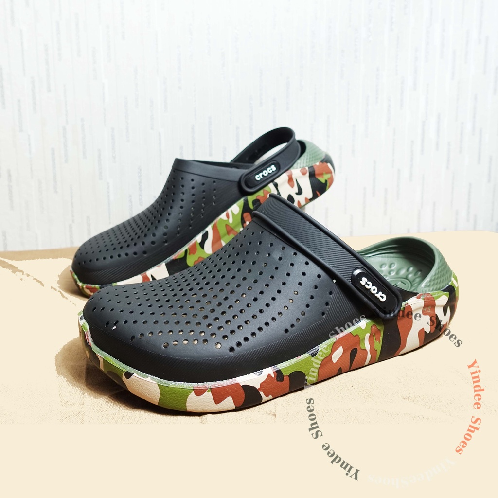 Crocs Camo Crocstm Literide Printed Clog Rubber Shoes New Color Health ...