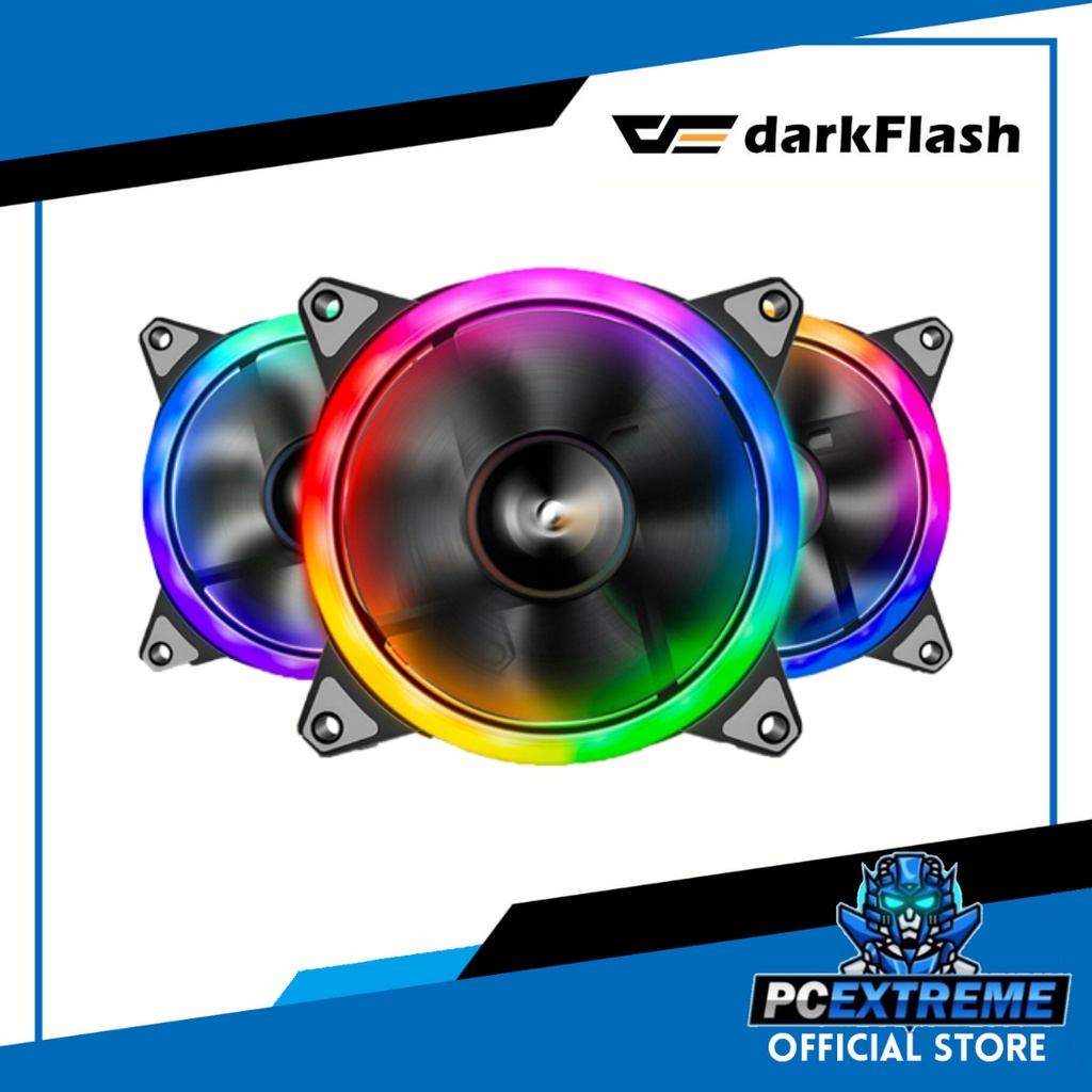 DarkFlash DR 12 PRO 3 IN 1 RGB Fan with Remote Control | Shopee Philippines