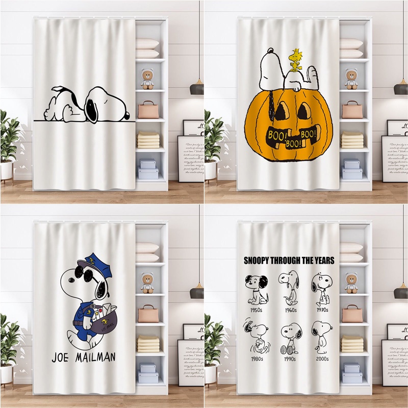 Wardrobe Slide Rail Door Curtain Cabinet Cover Curtain Free Punching ...