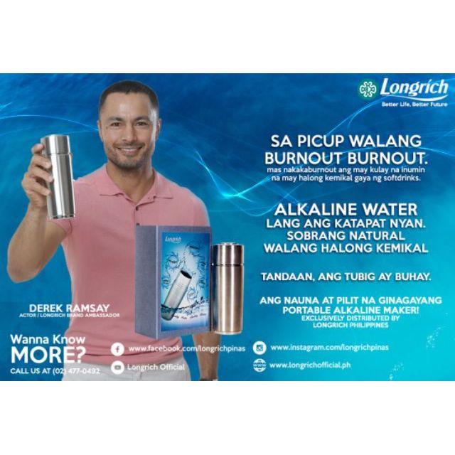Longrich Pi Water Cup (Portable Alkaline Maker) | Shopee Philippines