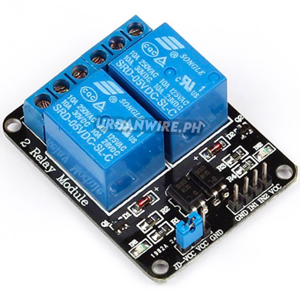 2 Channel 5V Relay Module SPDT with Optocoupler | Shopee Philippines