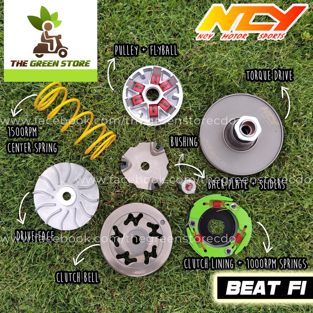 NCY Racing CVT Set ( Beat FI ) | Shopee Philippines