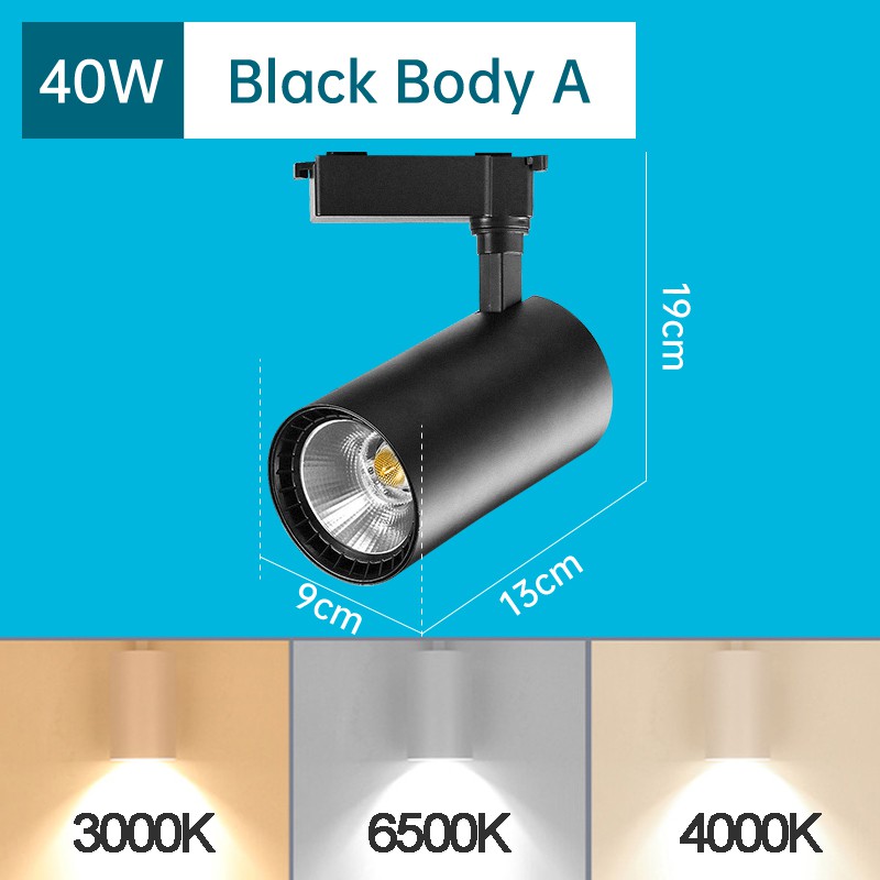 NEW! Led Track Light 12W 20W 30W 40W COB Track Lamp Lighting Modern ...