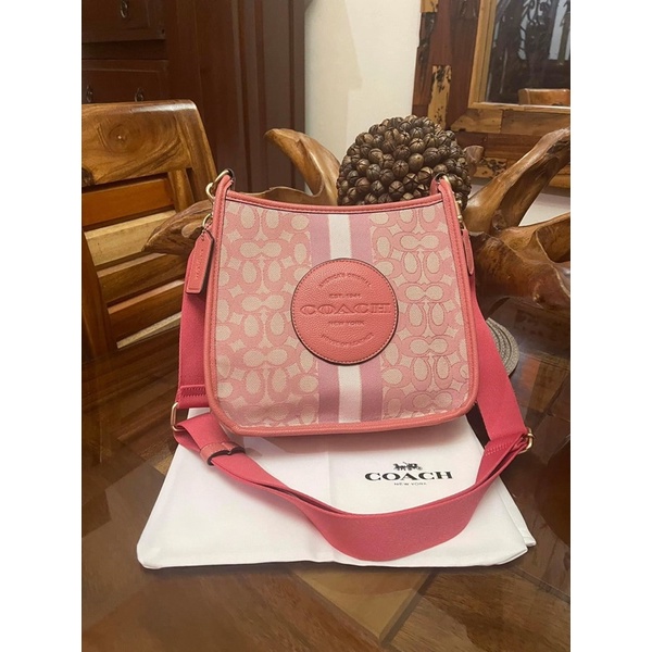 Coach dempsey file sling bag pink Japan preloved | Shopee Philippines