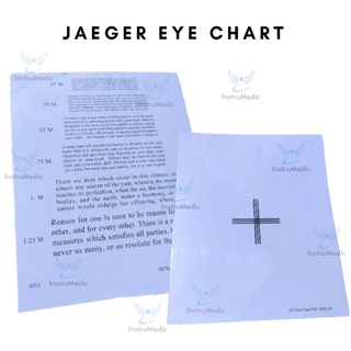 (INS) JAEGER EYE CHART / Pocket Eye Chart/ Snellen Chart | Shopee ...