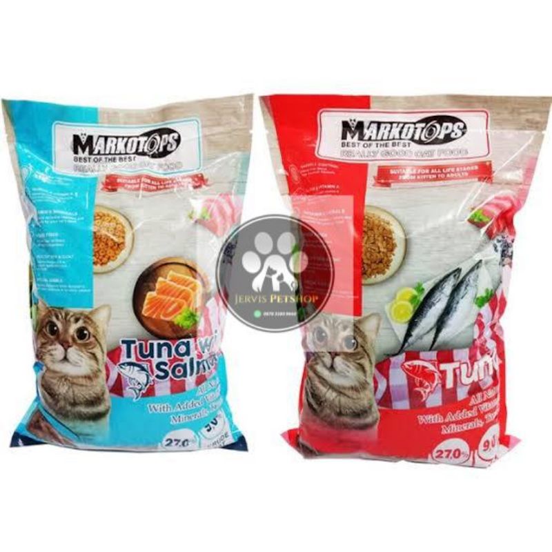 Markotops tuna salmon, tuna.Cat Food,catfood 1Kg | Shopee Philippines