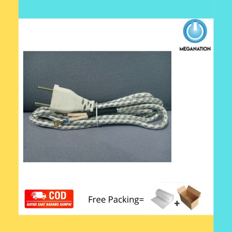 Iron CABLE (SCRATCHES) 1,8m ORIGINAL COPPER FLAT PLUG 2×0,75MM | Shopee ...