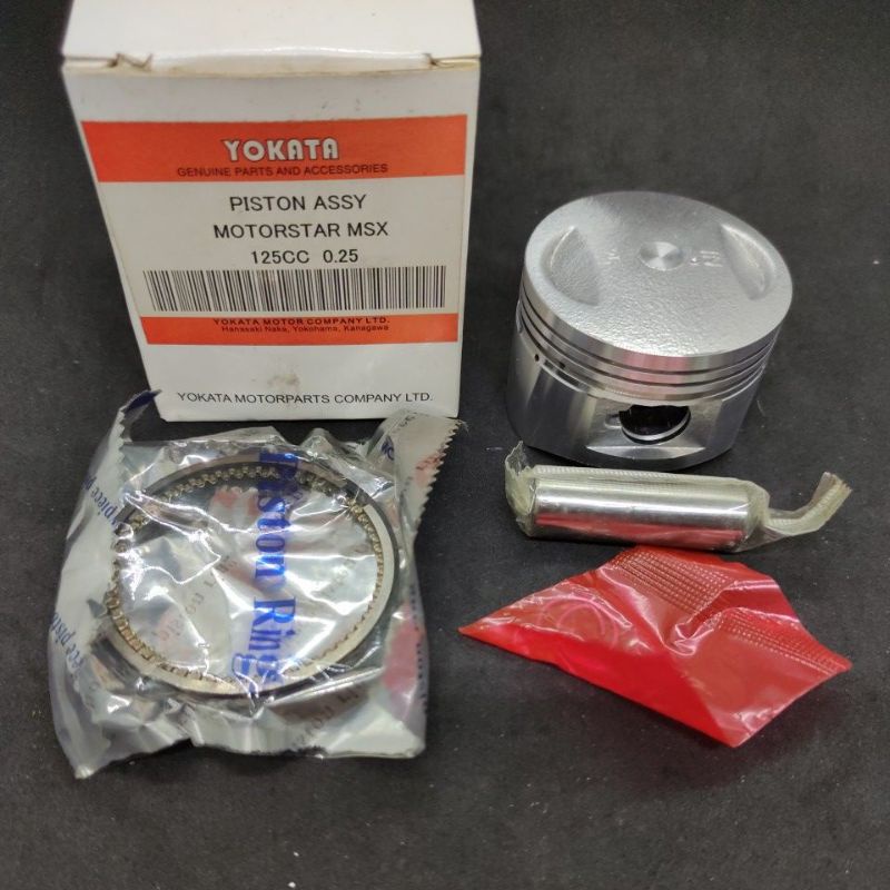 Motorstar MSX125 Piston Kit with Ring (0.25) ORIGINAL JAPAN | Shopee ...