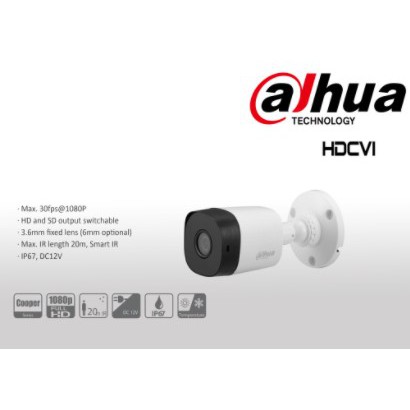 Dahua DH-HAC-B1A21 | 2MP HDCVI IR Bullet Camera | Shopee Philippines