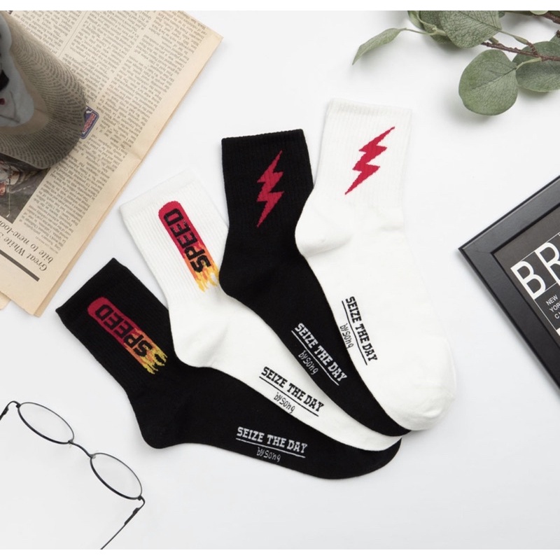 Korean Socks - Speed Thunder socks - Iconic Socks | Shopee Philippines