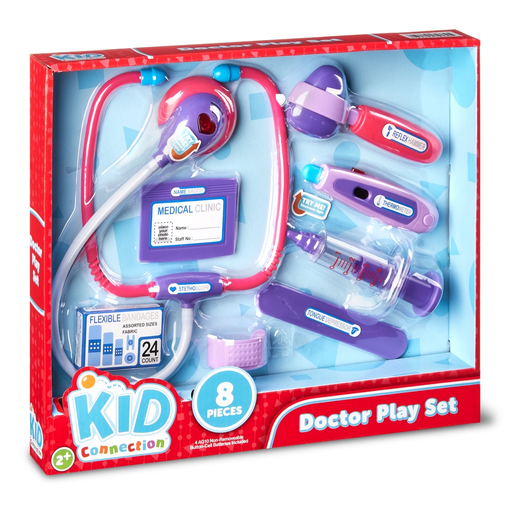 Kid Connection Doctor Play Set with Stethoscope, Multiple Colors, 8 ...