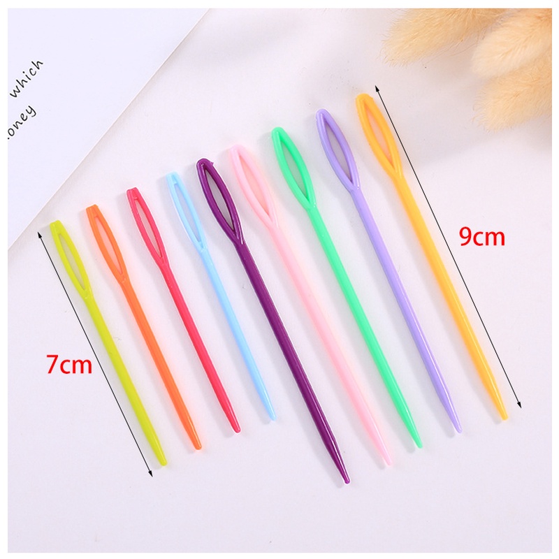 Plastic Hand Sewing Tapestry Needle 7cm and 9cm DIY Notions Craft ...