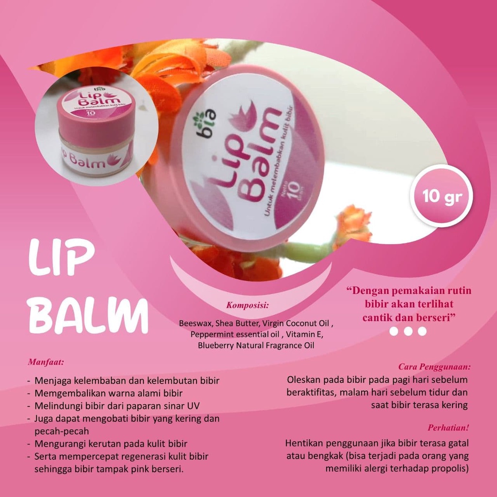 Lip Balm Bio Tiara - Lip Balm Biosyafa Probiotic Cycle | Shopee Philippines