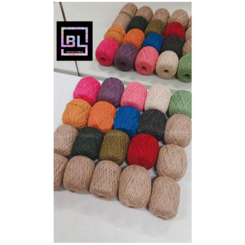 Colored Jute String 2 Ply Per Yard(ABACA ) | Shopee Philippines