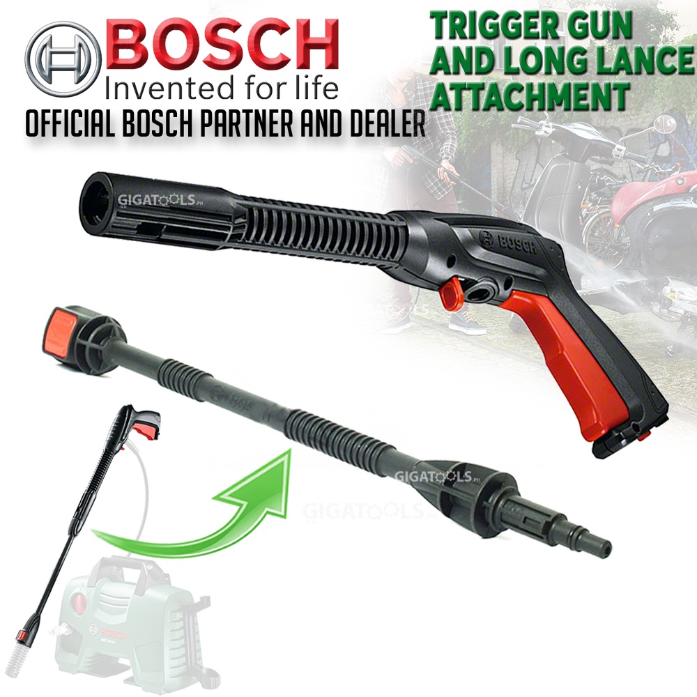 Bosch Trigger Gun and Lance Attachment for BOSCH Aquatak Pressure Washers (TRIGGER GUN & LANCE ...