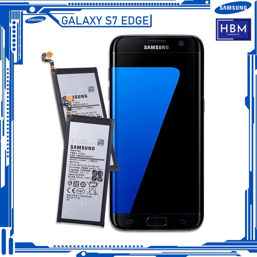 Original Samsung Galaxy S7 Edge Battery G935 G9350 G935F G935FD Model ...