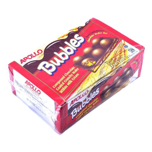 Apollo Bubbles Choco Wafer Bar 32gr Chocolate Wafer Pack | Shopee ...