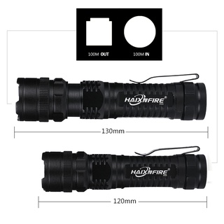 HaixnFire X500 Escort Flashlight Zoom Camping Light USB Rechargeable ...
