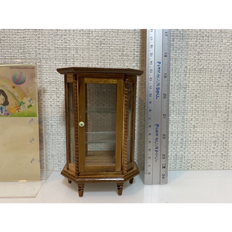 Miniature Wooden Display Cabinet Low Octagonal Shape New | Shopee ...