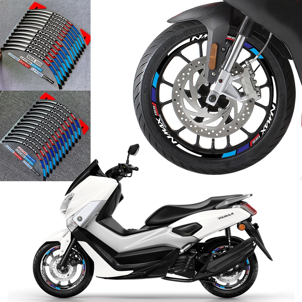 For Yamaha N MAX NMAX 155 nmax Motorcycle Rim Wheel Logo Stickers Tire ...