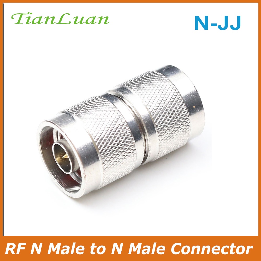 RF N Plug Male to N Plug Male 50ohm N-JJ Straight Coaxial Connector ...