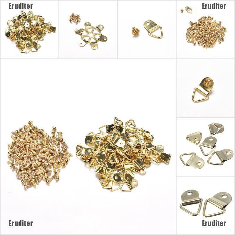 Good quality 100X Picture Frame Hanging Triangle D Rings Frames Hanger ...