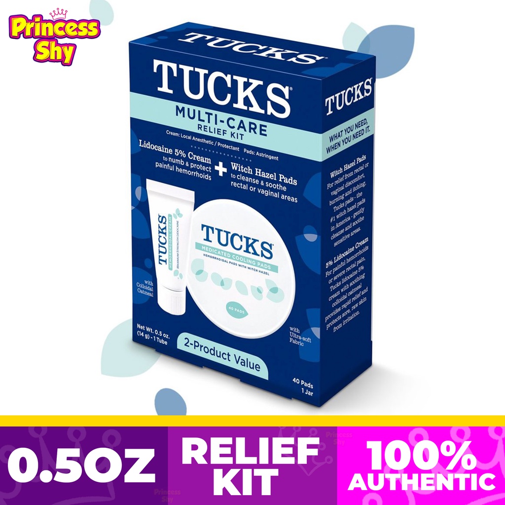 TUCKS Multi-Care Relief Kit Hemorrhoidal Cream + Medicated Witch Hazel ...