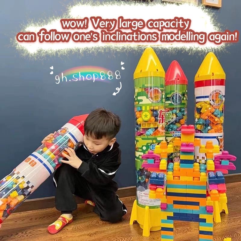 Rocket canister 90pcs Lego granule block toy | Shopee Philippines