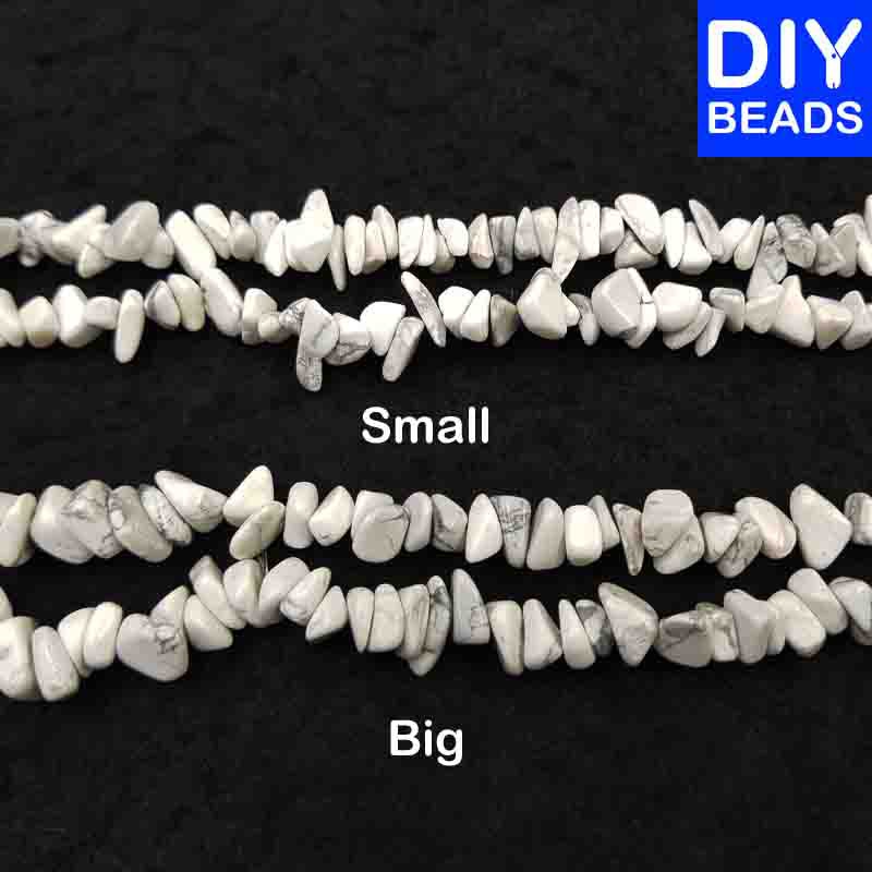 Diy Beads Chipstone Howlite (34'cm ) | Shopee Philippines