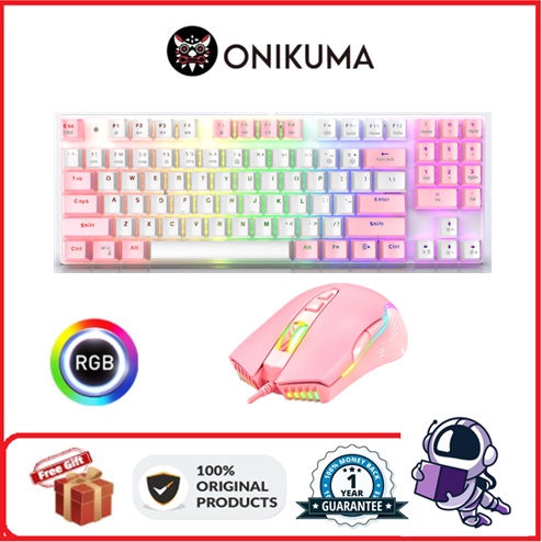 ONIKUMA G26/CW905 Mechanical Keyboard 89-Key RGB Symphony Mechanical ...
