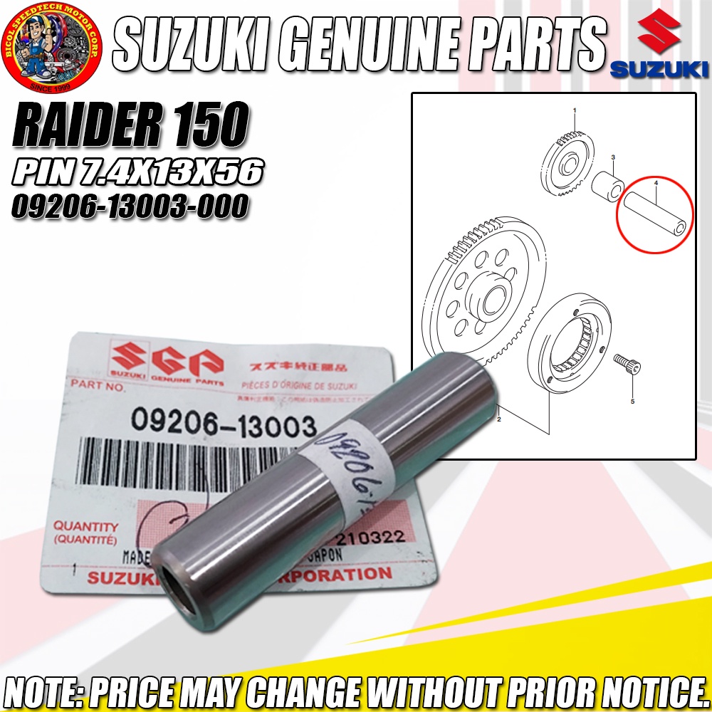 RAIDER 150 PIN 7.4X13X56 (SGP) (Genuine: 09206-13003-000) | Shopee ...