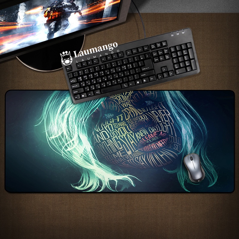 AI Rubber Keyboard Gamer Computer Mouse Ped Anime Pad Mause Gaming Desk ...