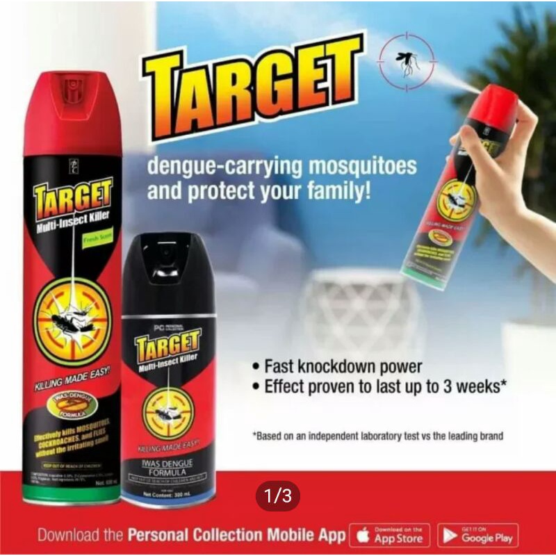 PC TARGET INSECT KILLER 600ML | Shopee Philippines