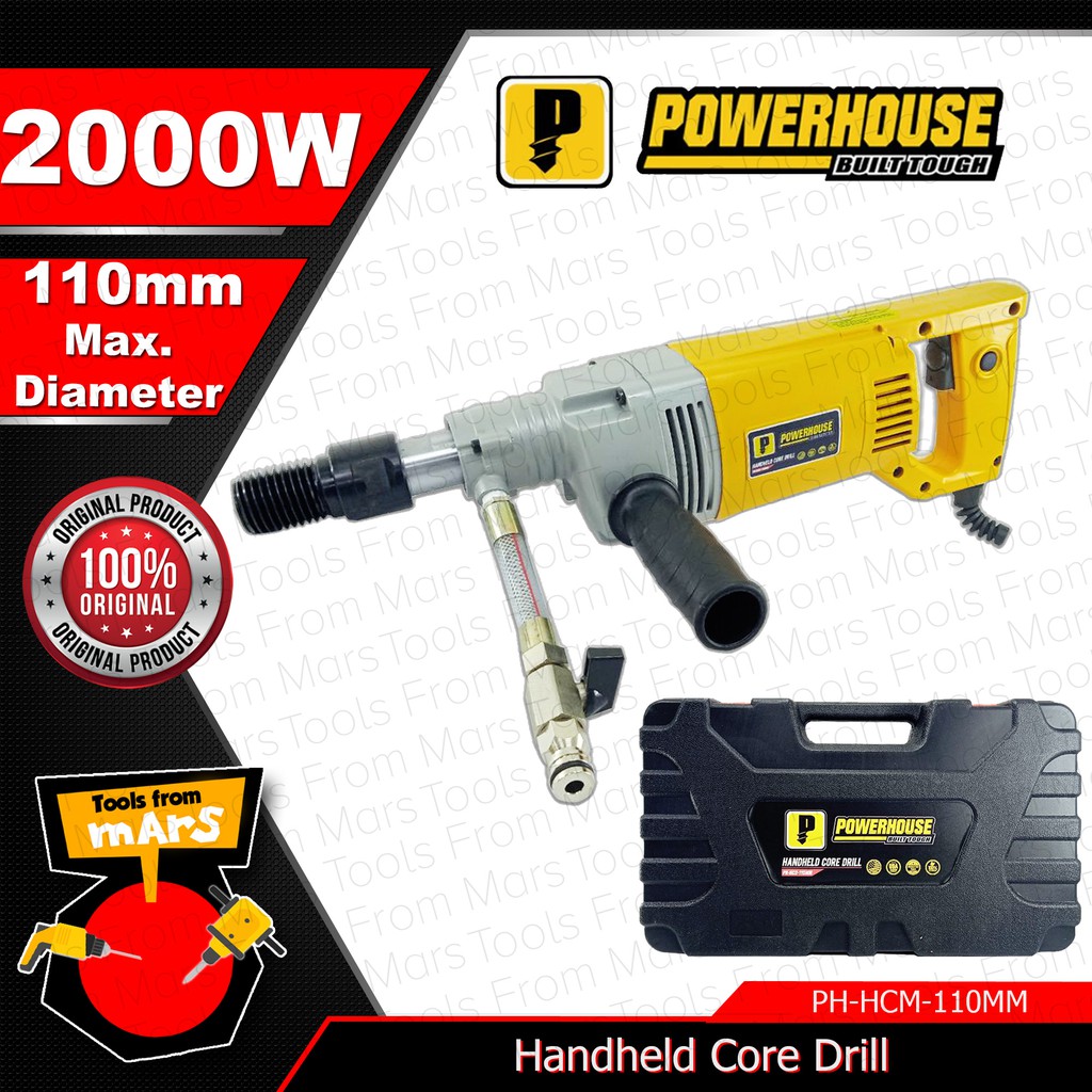 POWERHOUSE Handheld Core Drill Machine 2000W PH-HCM-110MM •TOOLS FROM ...