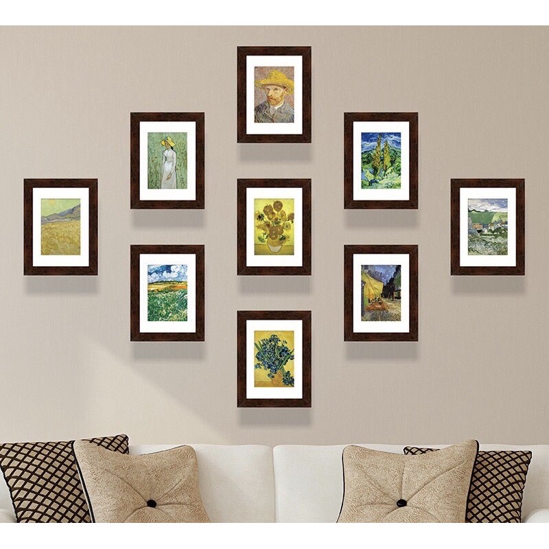 Set of 9 decorative wall photo frames size 13x18 (Photo not included ...