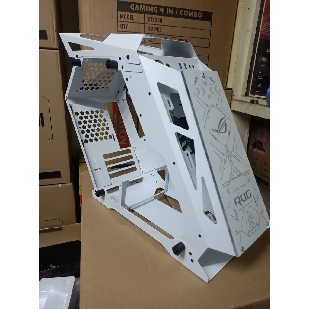 CYBORG THUNDER GAMING CASE PINK WHITE BLACK | Shopee Philippines